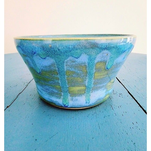 Pottery Barn | Art | Pottery Barn Unique Handmade Ocean Blue Ceramic ...